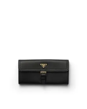Prada Large Nappa Leather Wallet - Black
