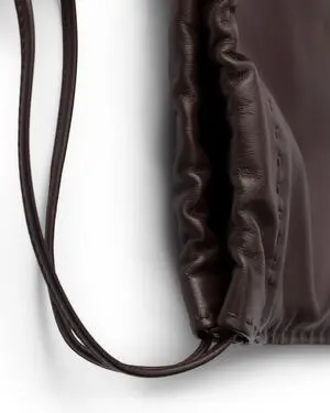 Prada Wish Nappa Leather Pouch - Brown