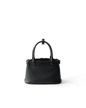 Prada Buckle Small Leather Bag With Belt