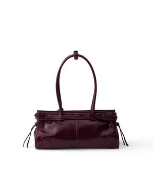 Prada Bonnie Medium Leather Bag - Red