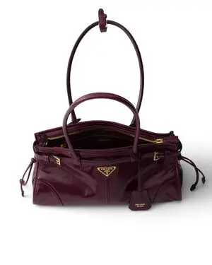 Prada Bonnie Medium Leather Bag - Red