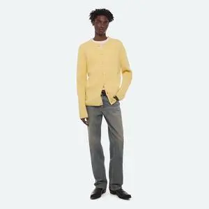 Helmut Lang Rib Crew Cardigan Sunlight