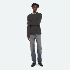 Helmut Lang Rib Crew Graphite
