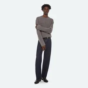 Helmut Lang Rib Crew - Mid Grey