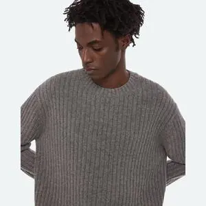 Helmut Lang Rib Crew - Mid Grey