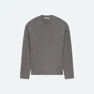 Helmut Lang Rib Crew - Mid Grey