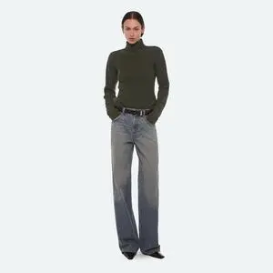 Helmut Lang Wool Mock-neck Sweater - Thyme