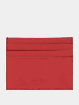 FERRAGAMO Black Gancini Card Holder