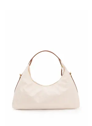 ELLEME Le Nylon Medium Nylon/leather Trimming - Beige/cognac