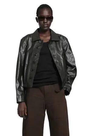 LEMAIRE Soft Leather Blouson Jacket