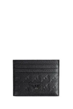 Emporio Armani Embossed Eagle Card Holder