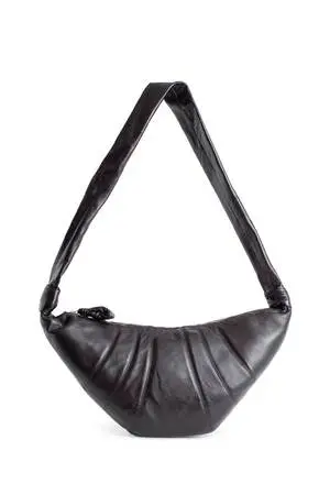LEMAIRE Medium Croissant Leather Shoulder Bag - Brown