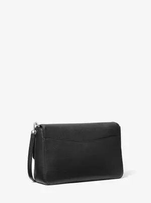 Michael Kors Kacey Large Pebbled Leather Convertible Crossbody Bag
