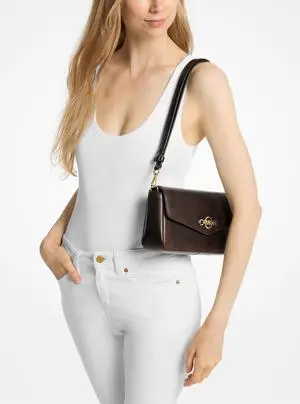 Michael Kors Kacey Medium Burnished Shoulder Bag
