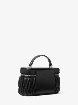 Michael Kors Vivi Small Matelassé Burnished Vanity Crossbody Bag