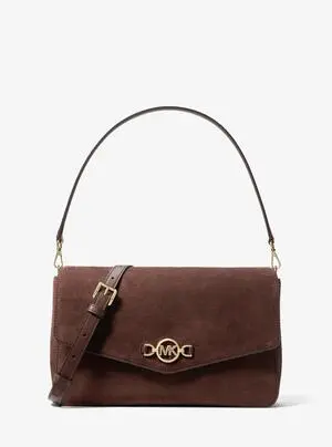 Michael Kors Kacey Large Convertible Crossbody Bag - Brown