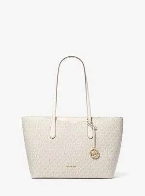 Michael Kors Arden Large Signature Logo Tote Bag - Natural