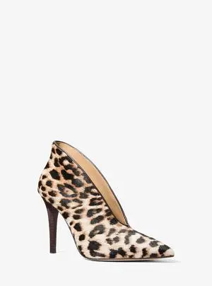 Michael Kors Tonya Leopard Print Calf Hair Pump