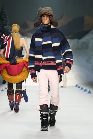Dsquared2 Cropped Cotton Ski Pants