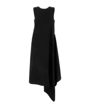 UMA WANG Balsorano Aura Asymmetrical Dress - Black