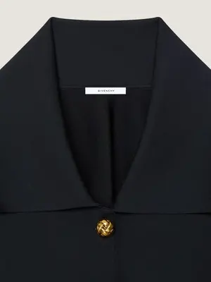 Givenchy Cropped Cocoon Jacket In Compact Knit