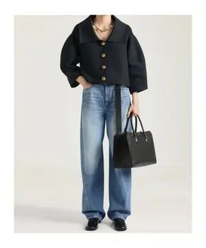 Givenchy Cropped Cocoon Jacket In Compact Knit