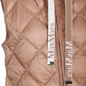Max Mara Quilted Down Vest - Winter Camel