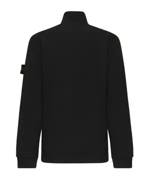 Stone Island Logo Patch Half-zipped Sweatshirt