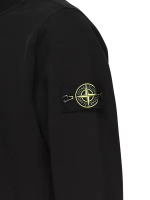 Stone Island Logo Patch Half-zipped Sweatshirt