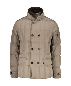 MOORER Double-breasted Padded Jacket - Beige