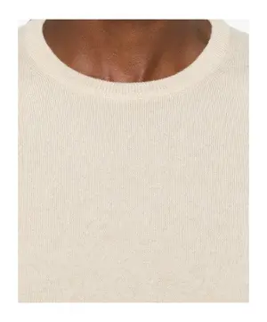 Fedeli Fine Knit Long-sleeved Sweater - Cream