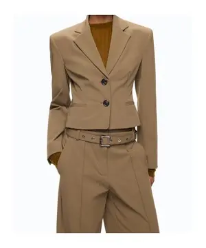 Pinko Single-breasted Cropped Blazer