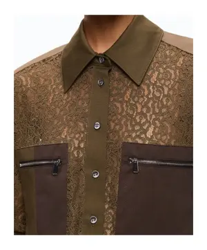 Pinko Lace Panelled Shirt