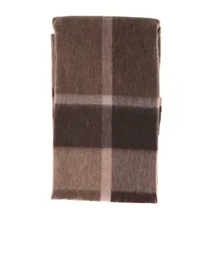 Barbour Plaid Scarf - Chocolate-colored