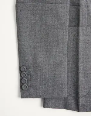 Valentino Garavani Double-breasted Jacket In Mouliné Wool With Pressed Crease
