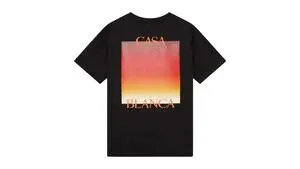 Casablanca Gradient Square Tee Shirt - Black