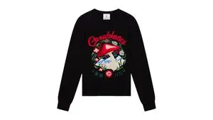 Casablanca Cotton Embroidered Mushroom Jumper - Black