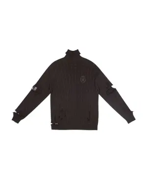 Balenciaga Creased Logo Turtleneck Pullover