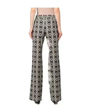 Alberta Ferretti High-waist Flared Trousers
