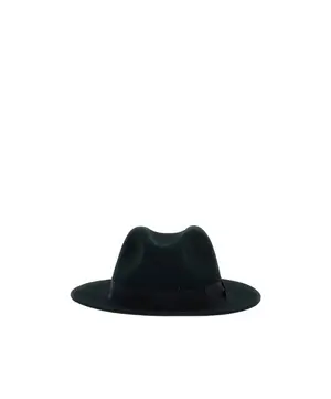 Borsalino Grosgrain-band Fedora Hat - Black