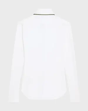 Celine Cotton Jersey Shirt With Logo Detail