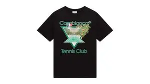Casablanca Tennis Club Icon Tee Shirt - Black