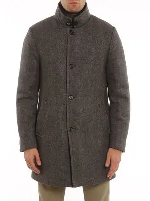 MOORER High Collar Long Sleeve Down Coat