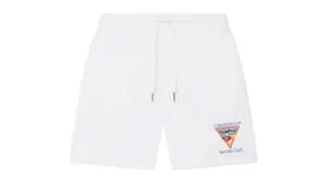 Casablanca Tennis Club Icon Sweatshort - White