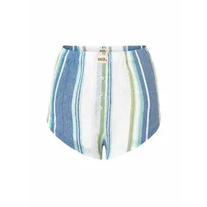 PAR Y ESCALA Adrie Striped Cotton Shorts