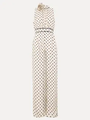 PHASE EIGHT Marilee High-neck Pleated Front Jumpsuit