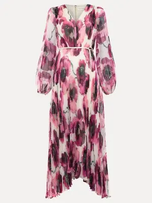 PHASE EIGHT Natalia Floral Pleated Maxi Dress