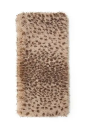 LANVIN Faux Fur Scarf - Leopard