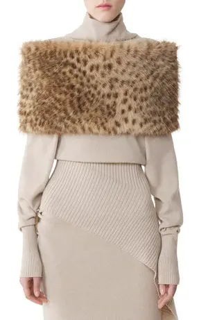 LANVIN Faux Fur Scarf