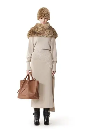 LANVIN Faux Fur Scarf